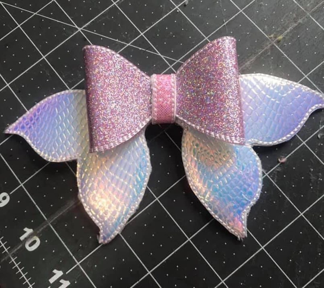 In the Hoop Mermaid Bow ITH Mermaid Bow ITH Embroidery - Etsy UK