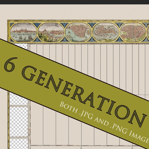 6 Generation Family Tree With Photos - Etsy