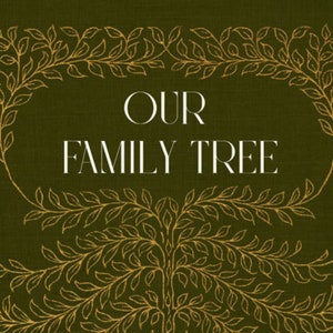 Set of 2 CUSTOM HARDCOVER Family Tree Books With Personalized Intro ...