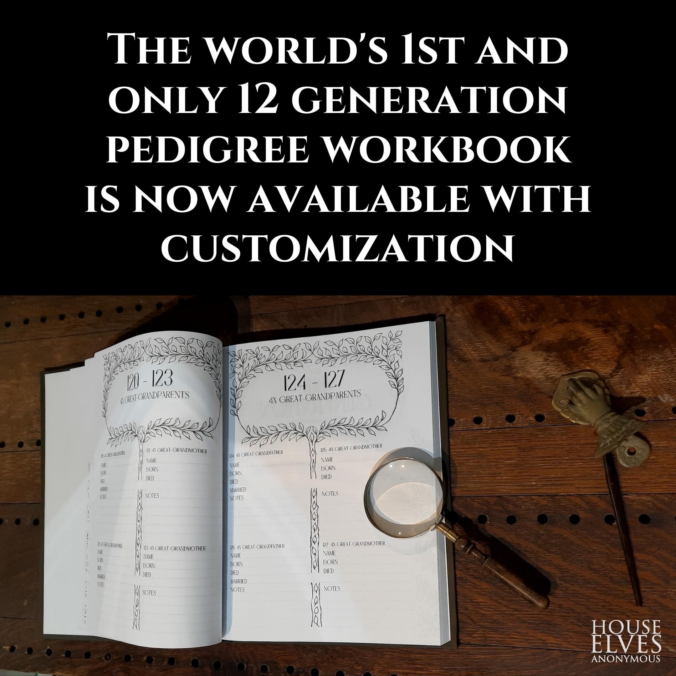 Set of 4 CUSTOM HARDCOVER Family Tree Books With Personalized - Etsy