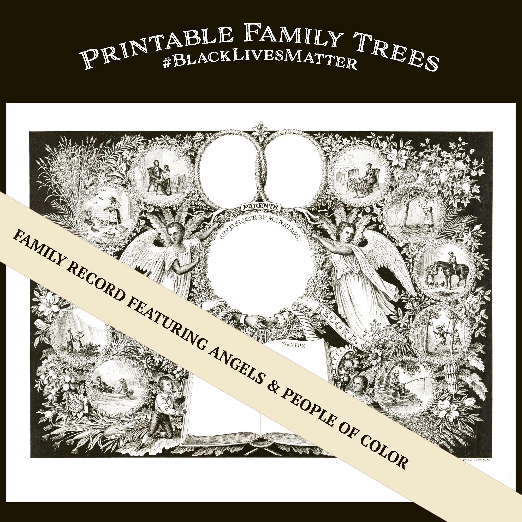 POC Family Tree Bundle Black Lives Matter Genealogy Register and ...
