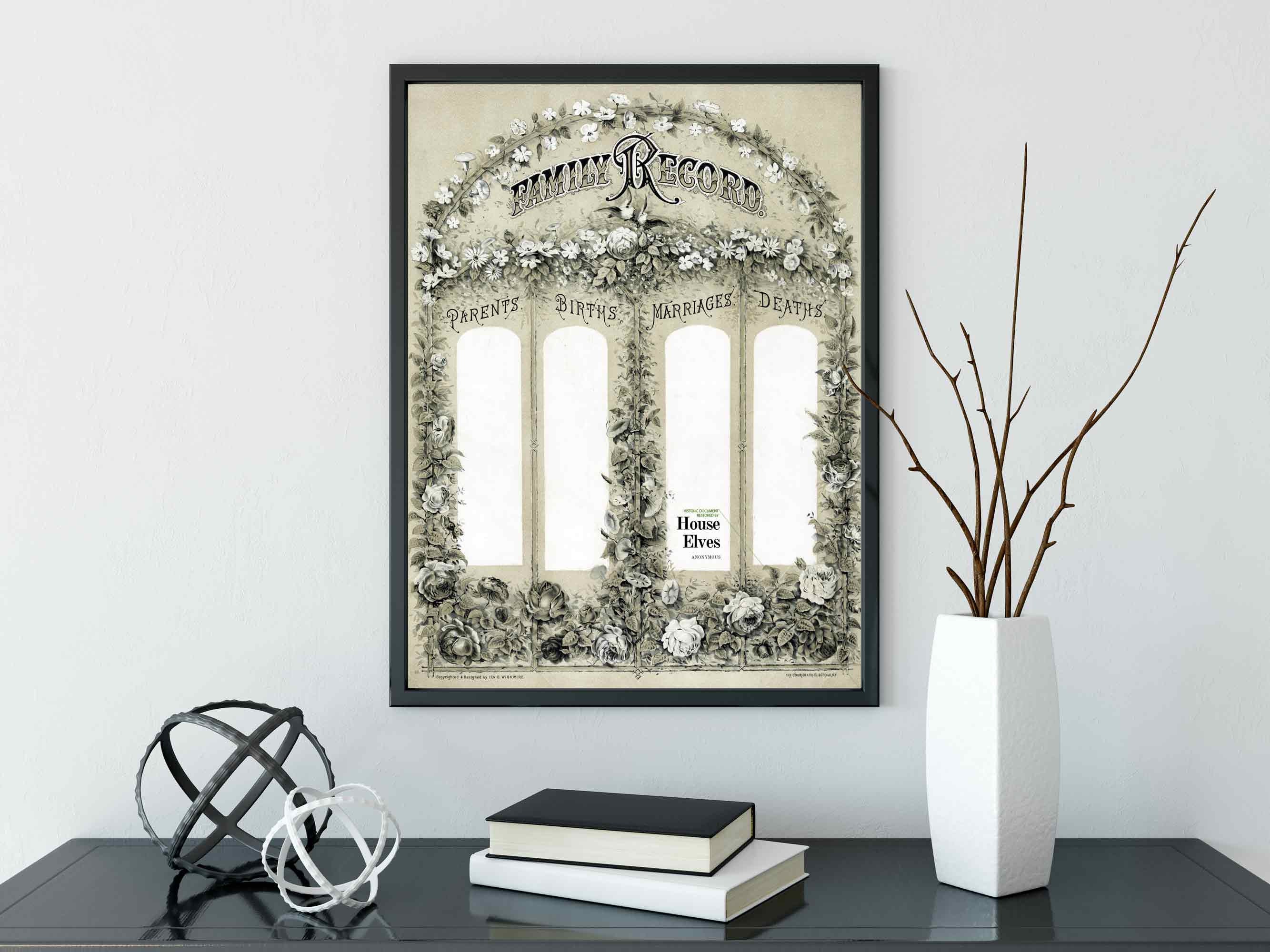 Family Register Bundle Digital Download Kit Vintage Ephemera - Etsy