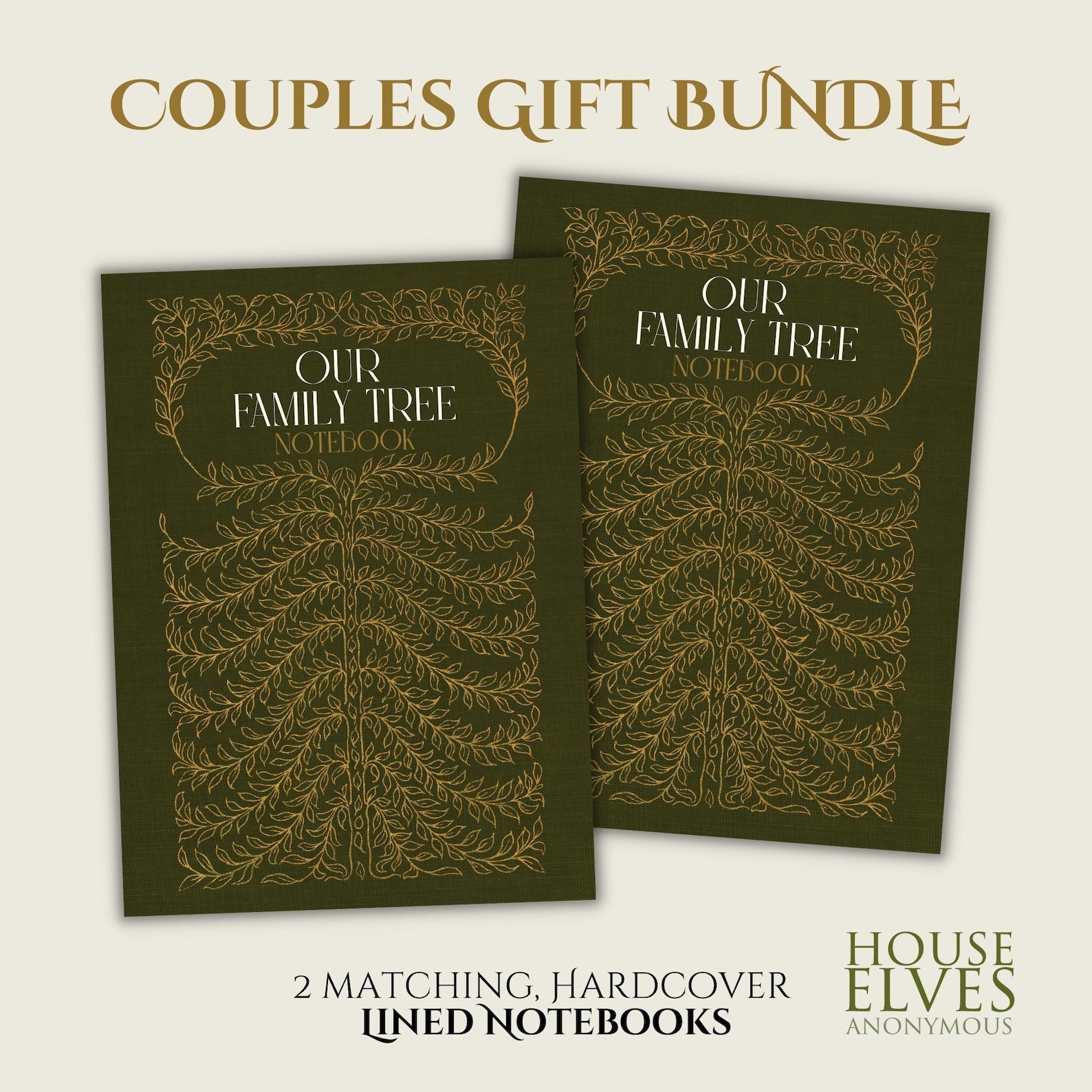 Set of 4 CUSTOM HARDCOVER Family Tree Books With Personalized - Etsy