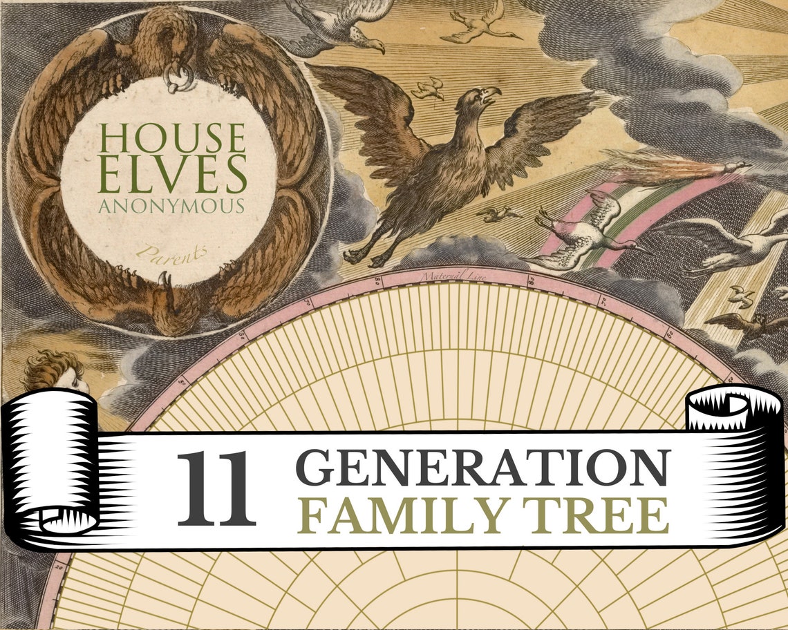 Birds and Bounty 11 Generation Family Tree - Etsy