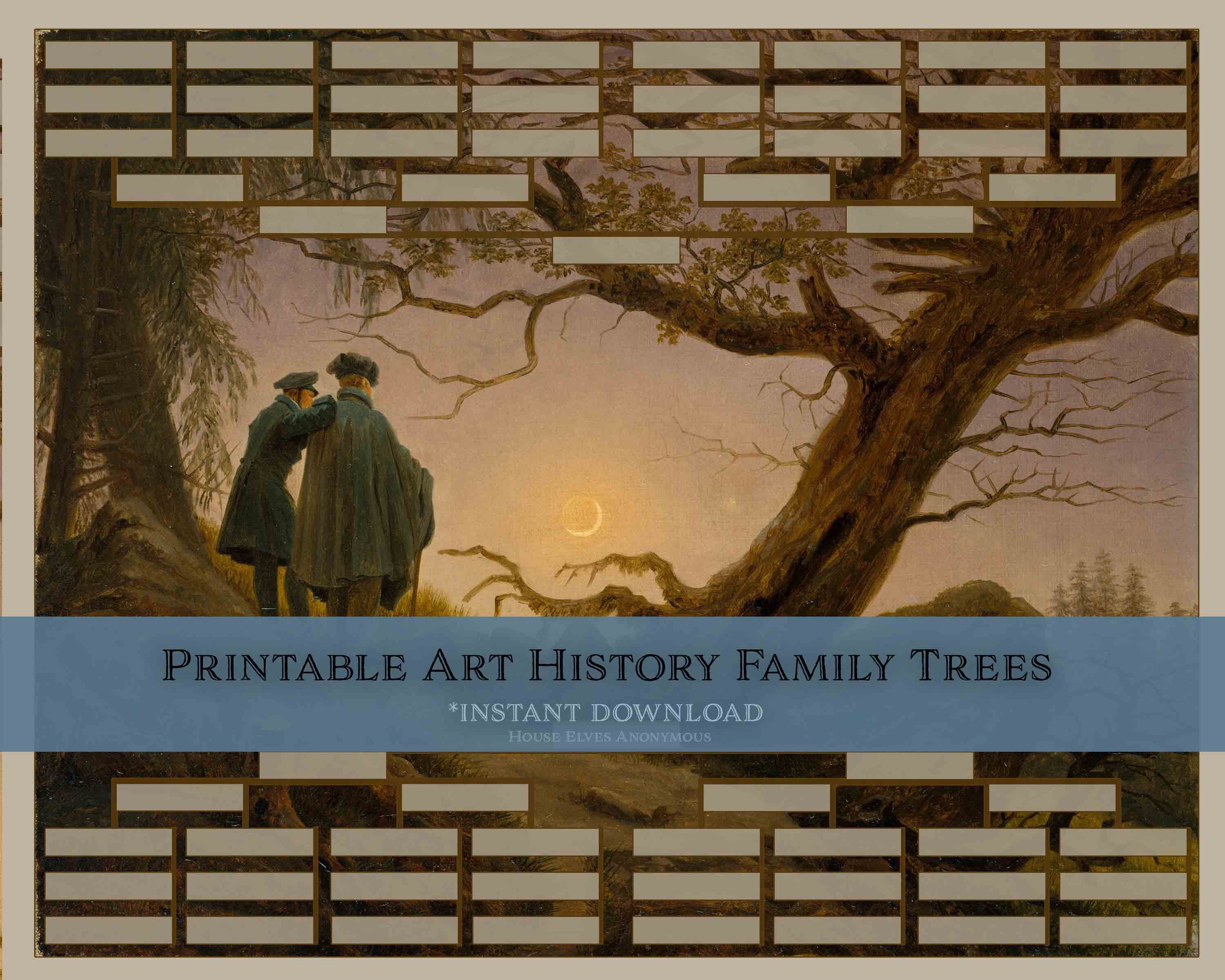 5 Generation Life Partners Family Tree Artwork From Caspar - Etsy