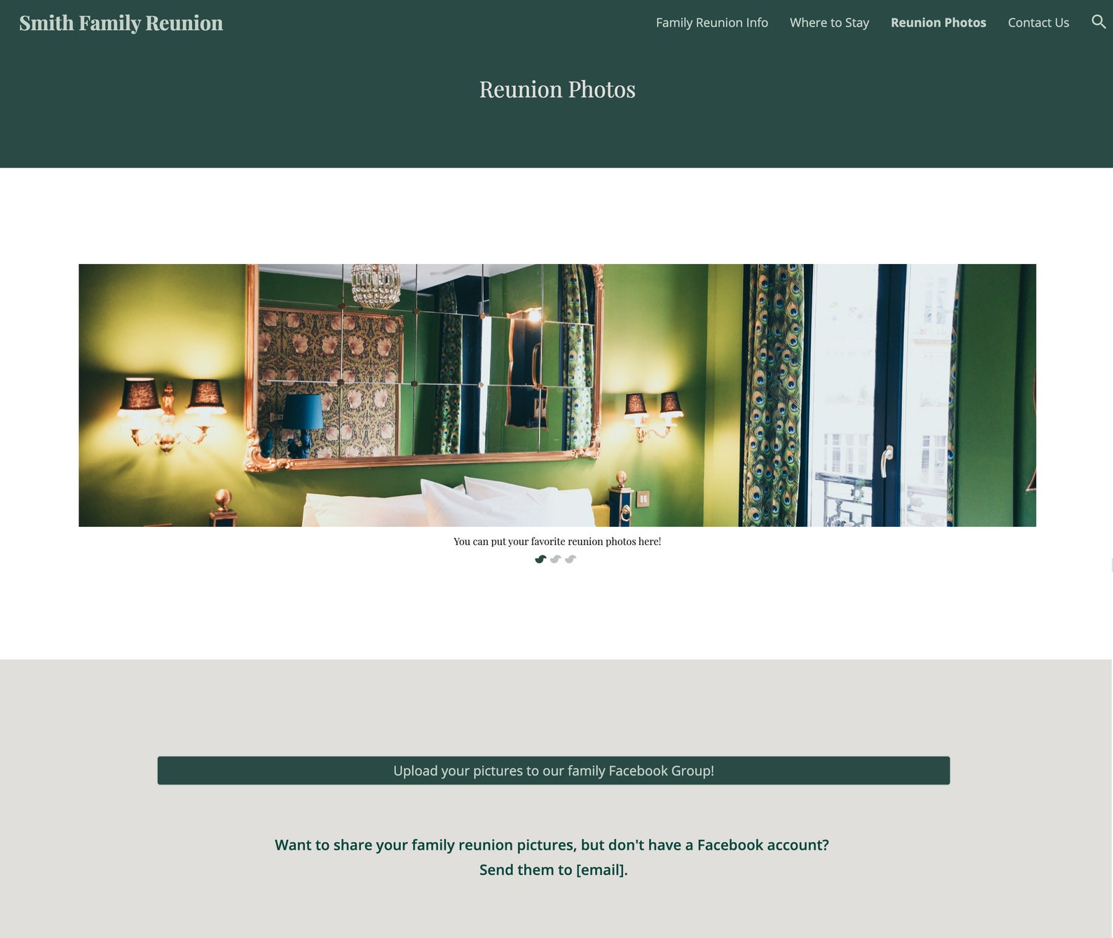 FAMILY REUNION WEBSITE - One-click Setup With Sample Content - Easy to ...