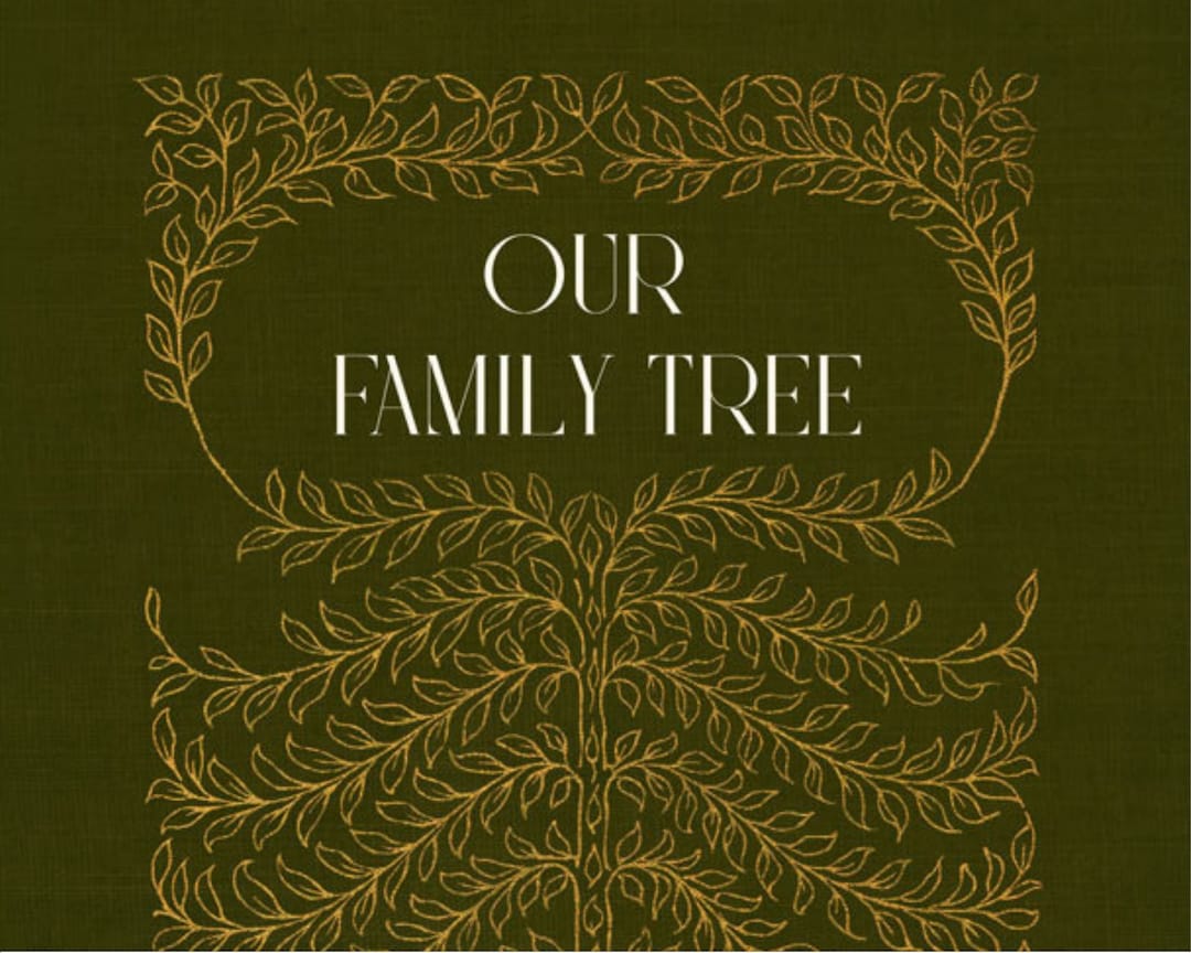 Family Tree Book for up to 12 Generations, 235pg Paperback Gift for Mom ...