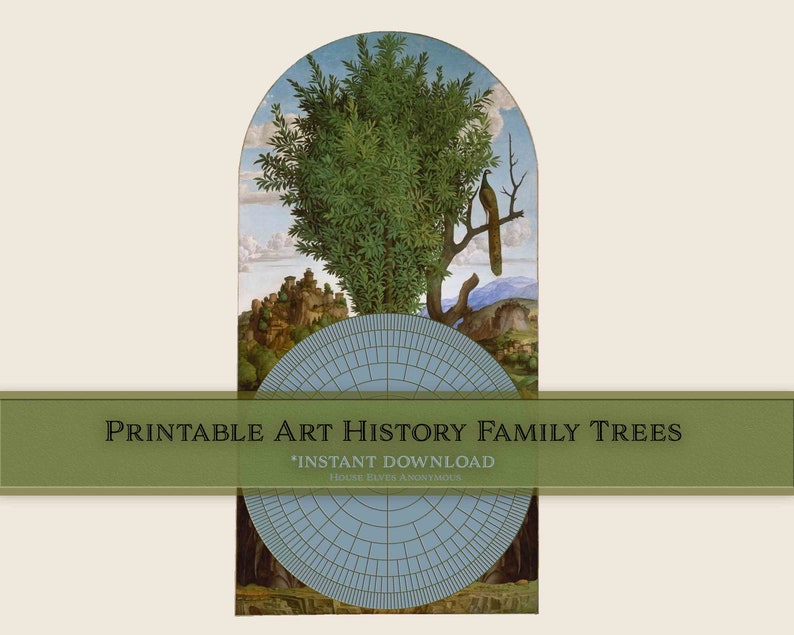 LAUREL Family Tree Chart Artwork Light Blue and Green - Etsy