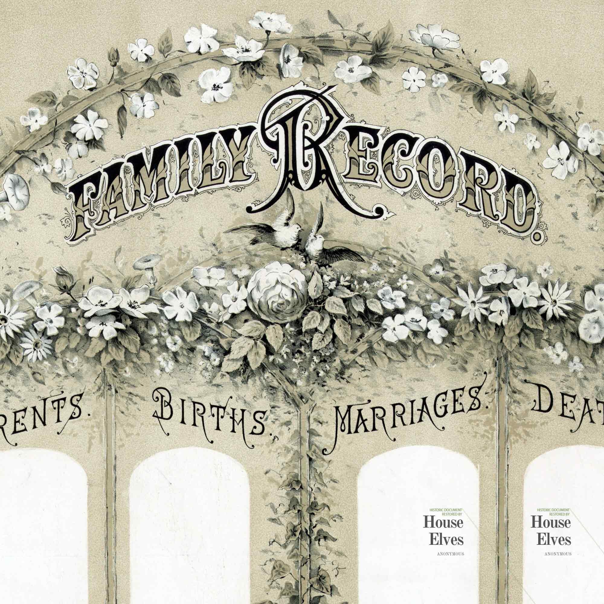 Family Register Bundle Digital Download Kit Vintage Ephemera - Etsy
