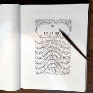 Set of 4 CUSTOM HARDCOVER Family Tree Books With Personalized Intro ...