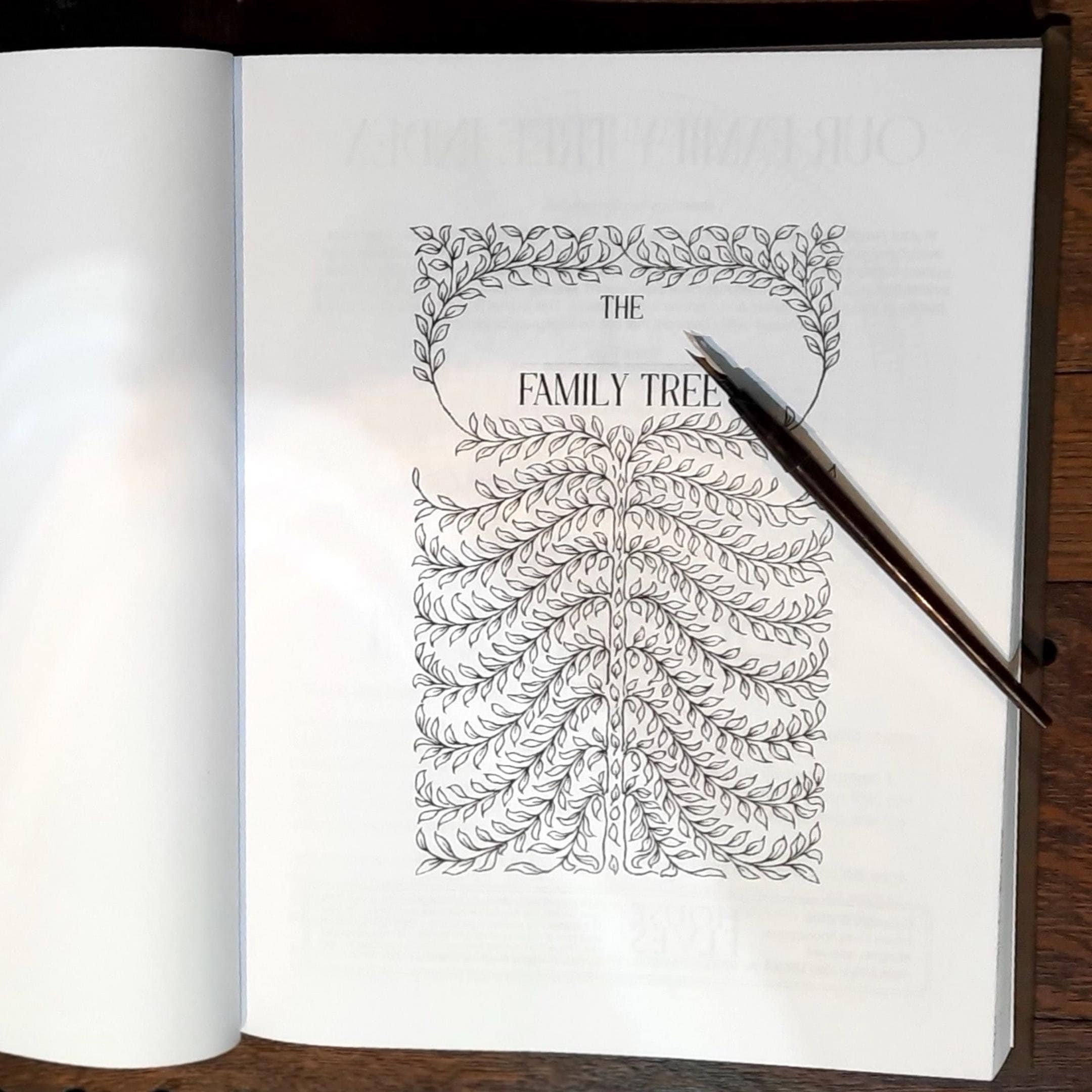 Set of 4 CUSTOM HARDCOVER Family Tree Books With Personalized - Etsy