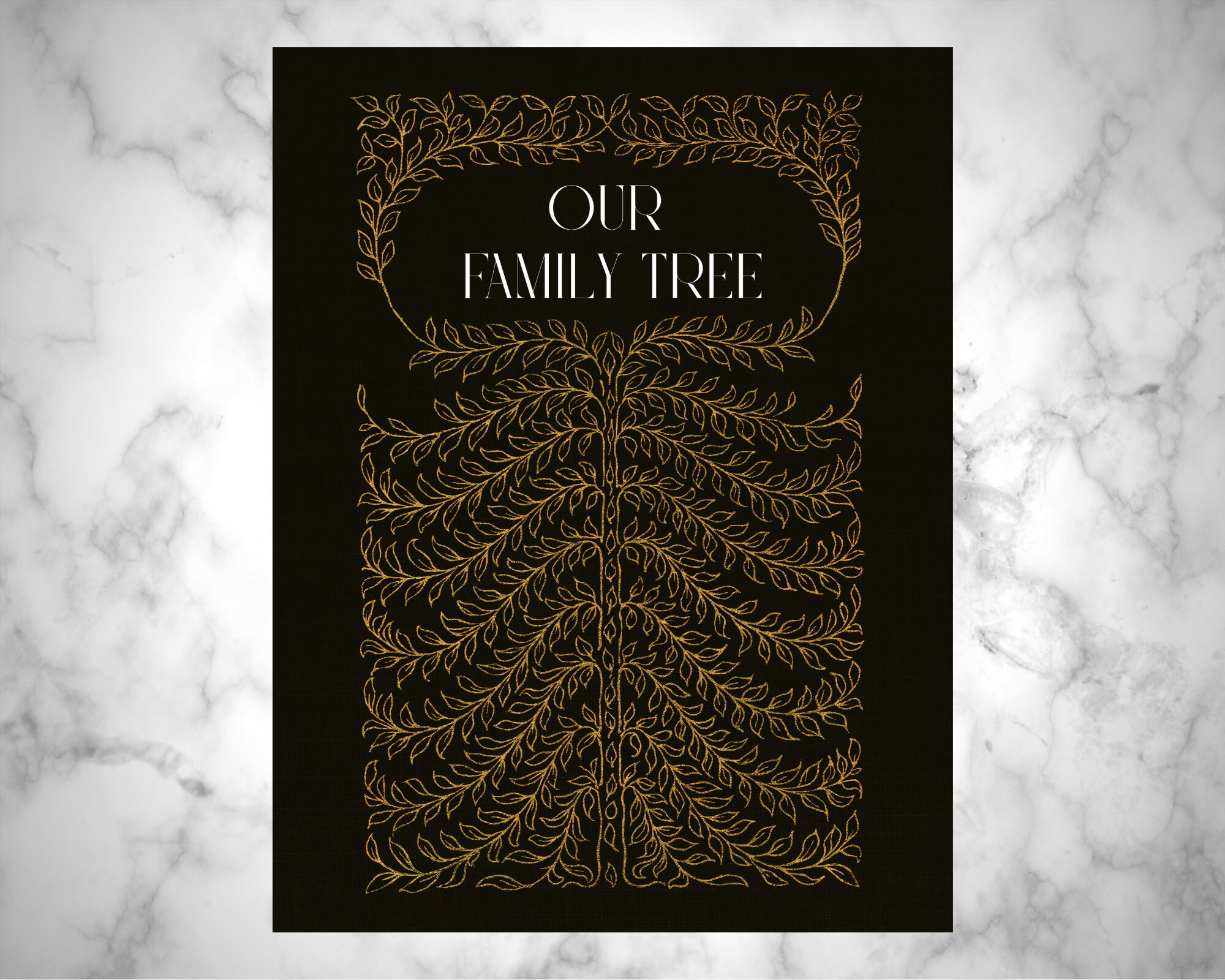 Family Tree Notebook for 8 Generations Digital Edition Genealogy Chart ...