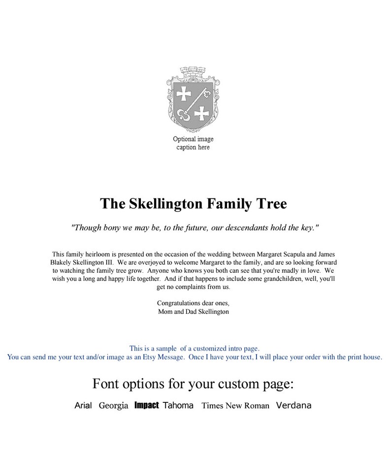 Set of 2 CUSTOM HARDCOVER Family Tree Books With Personalized - Etsy