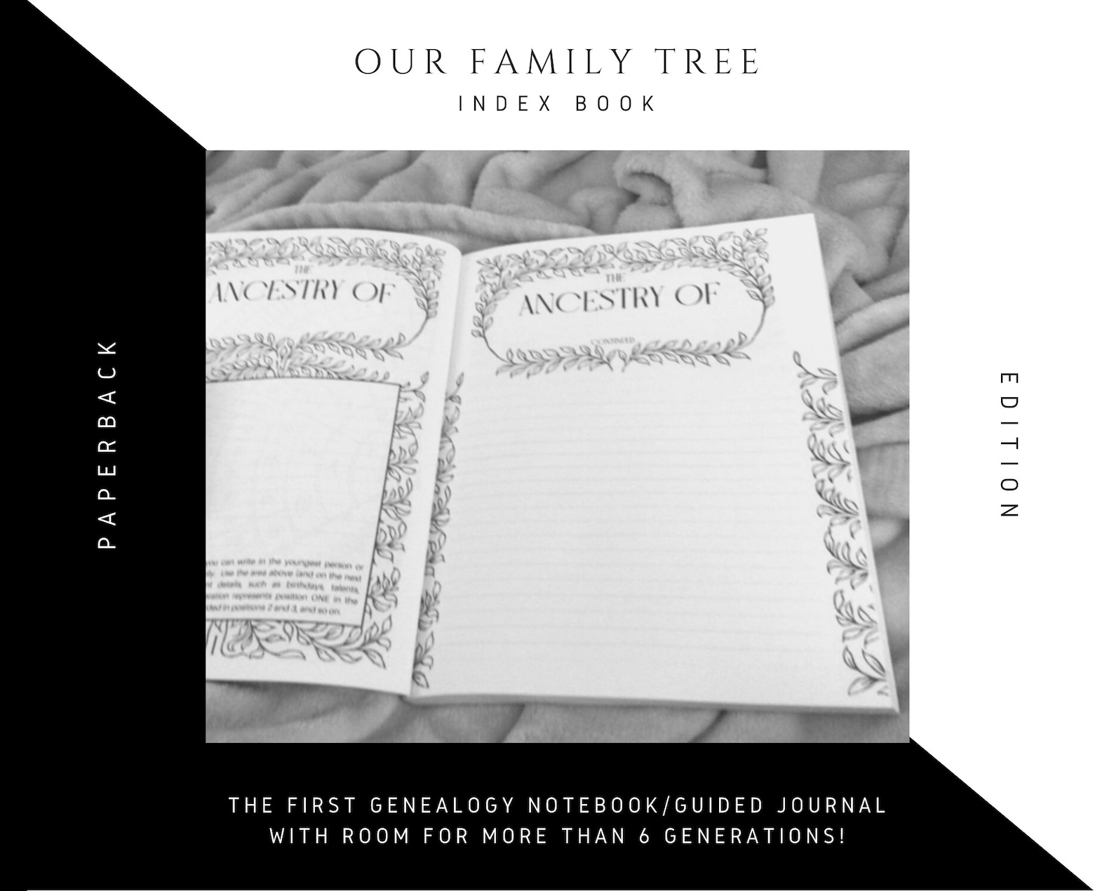 Family Tree Notebook BIG Paperback Genealogy Chart Lineage - Etsy