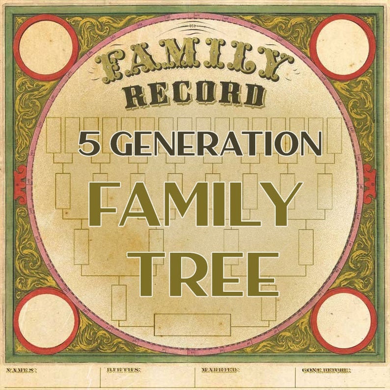 printable-diy-family-tree-record-blank-5-generation-ancestry-etsy-israel