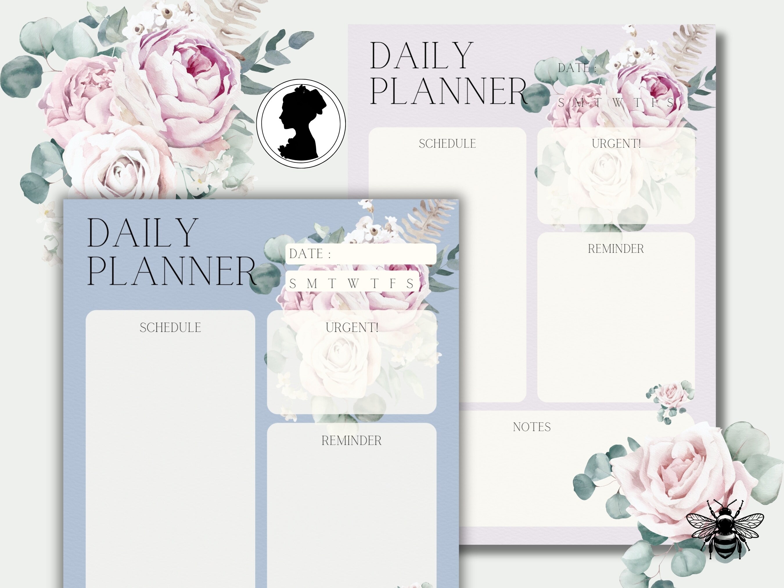 Bridgerton Aesthetic, Daily Planner, Floral, Digital Planner ...