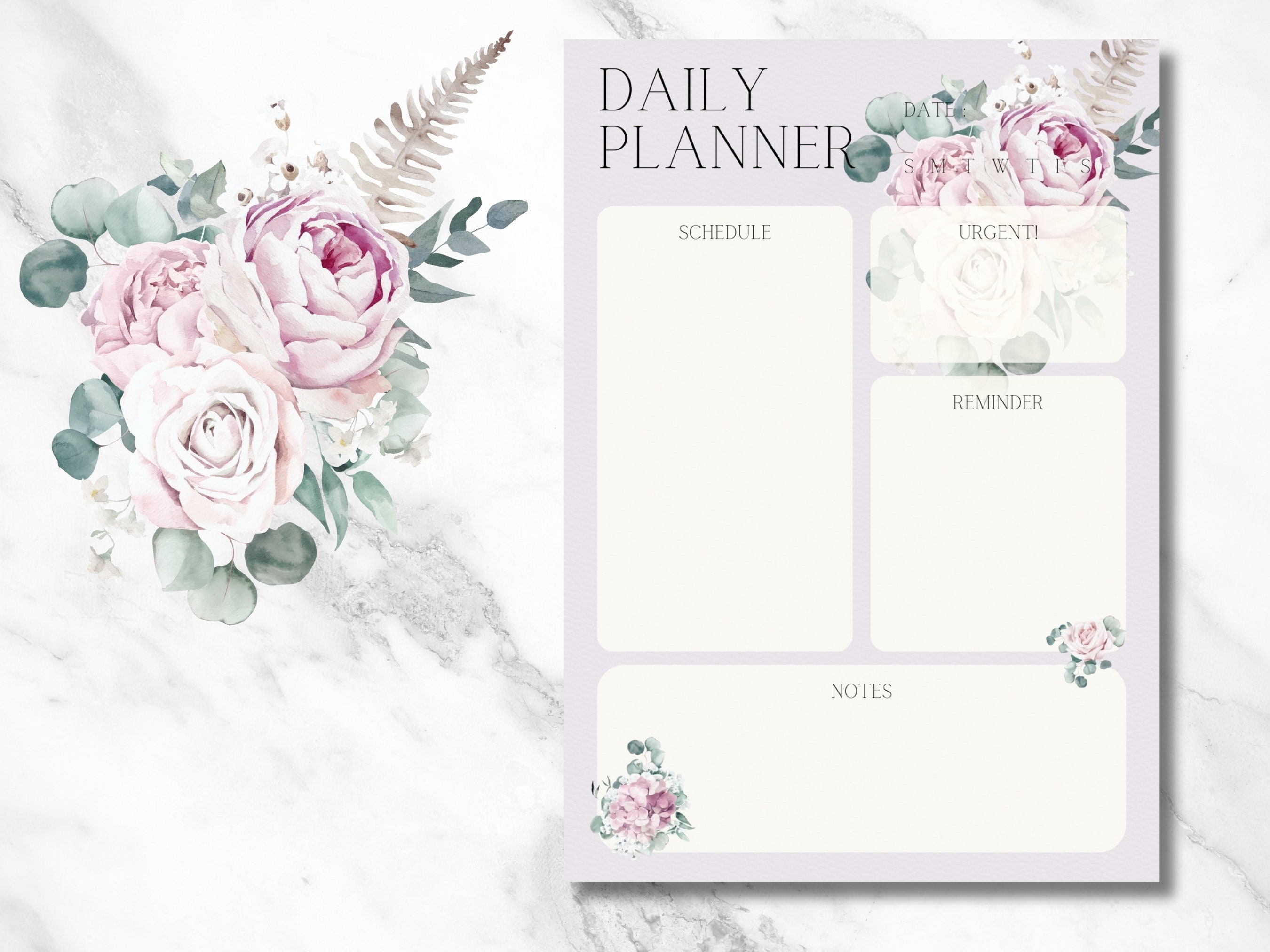 Bridgerton Aesthetic, Daily Planner, Floral, Digital Planner ...
