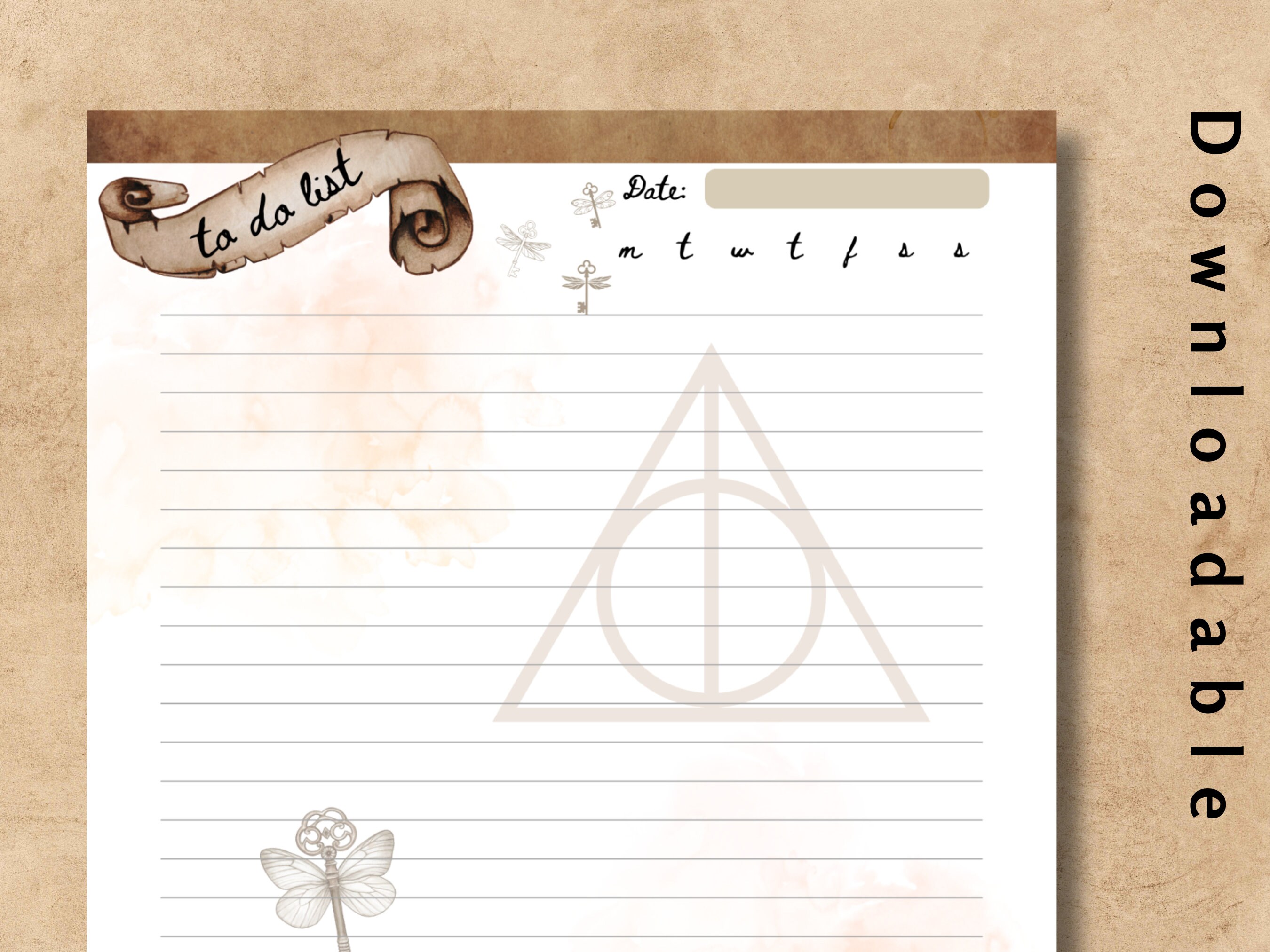Potter Planner, Wizards Planner, Printable, Digital Use, Wizard Theme ...
