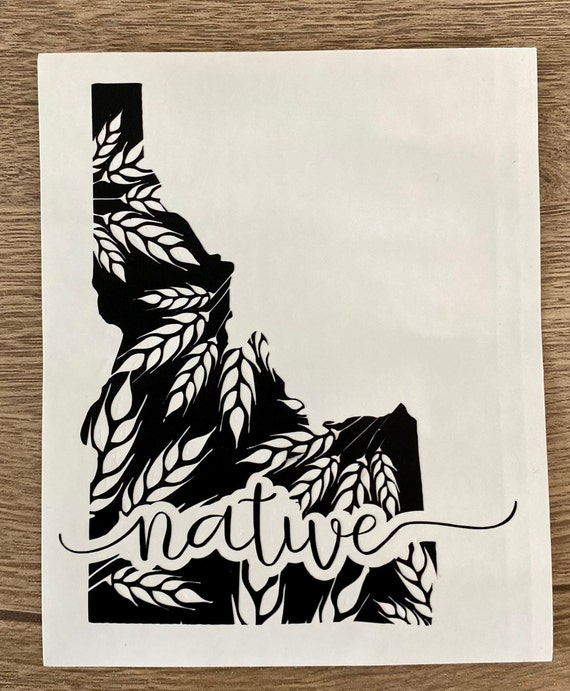 Native Idaho Wheat Decal | Etsy