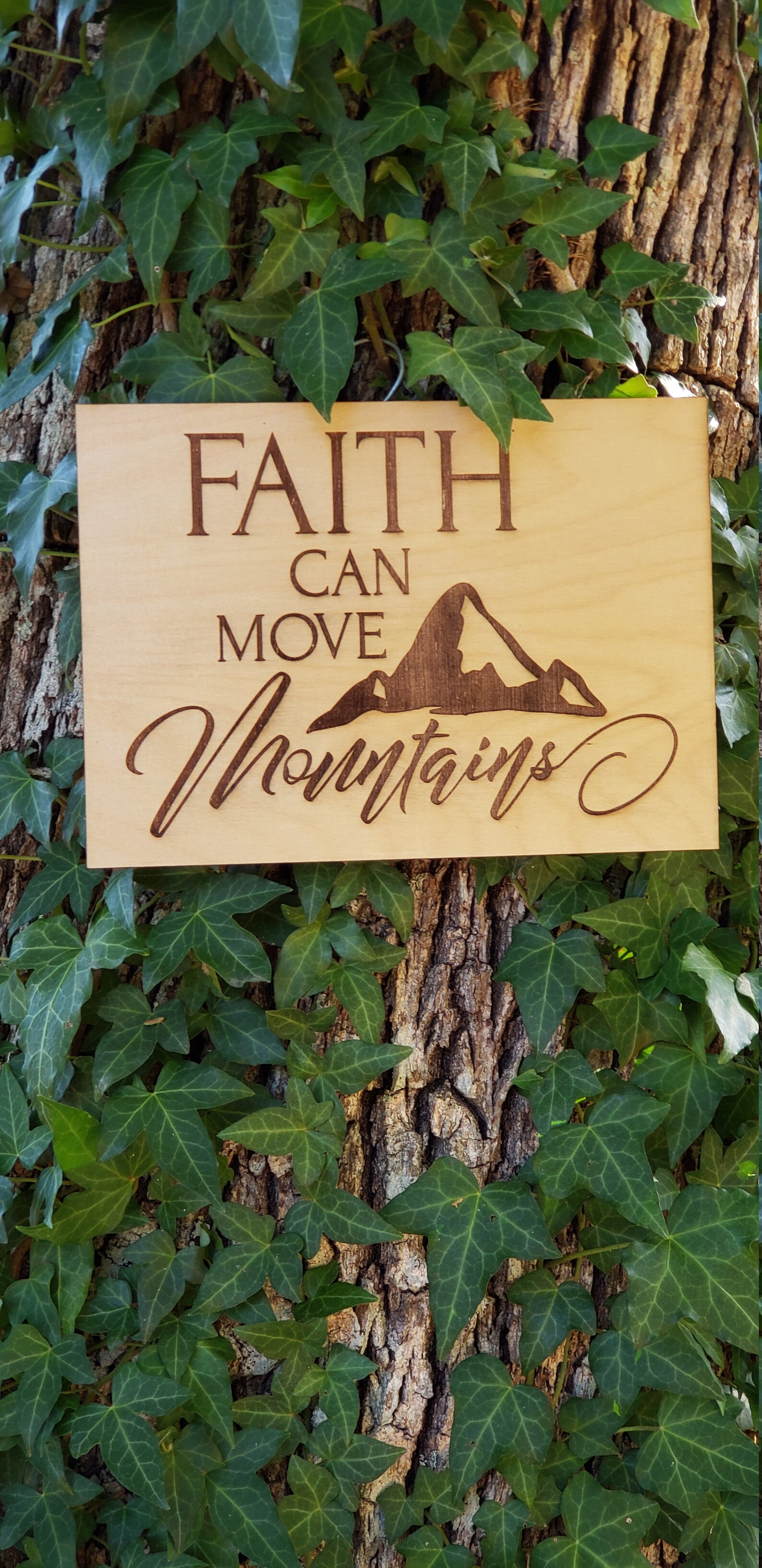 Faith Can Move Mountains Wall Decor - Etsy