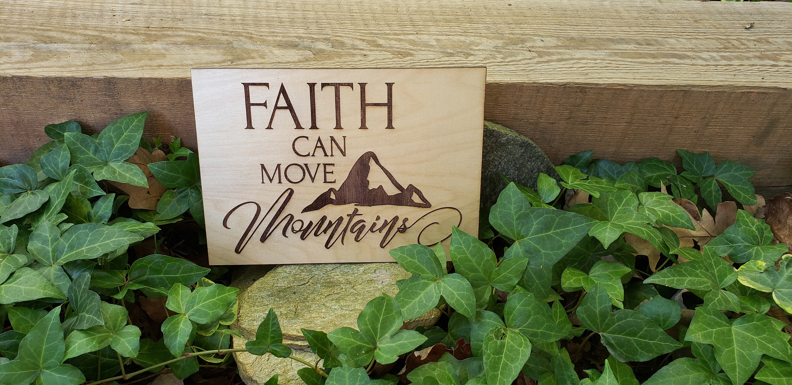 Faith Can Move Mountains Wall Decor - Etsy
