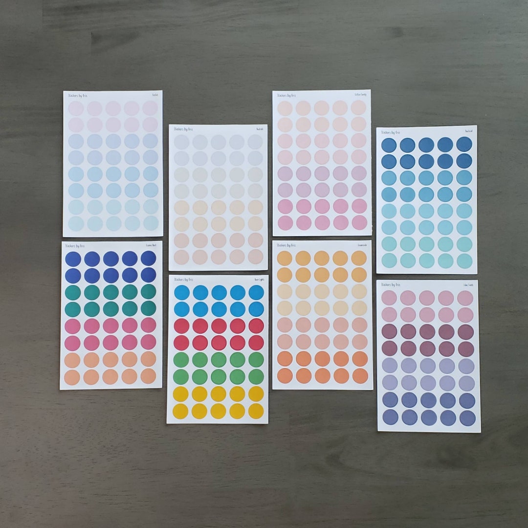 Grands autocollants à points // Autocollants de planificateur - Etsy France