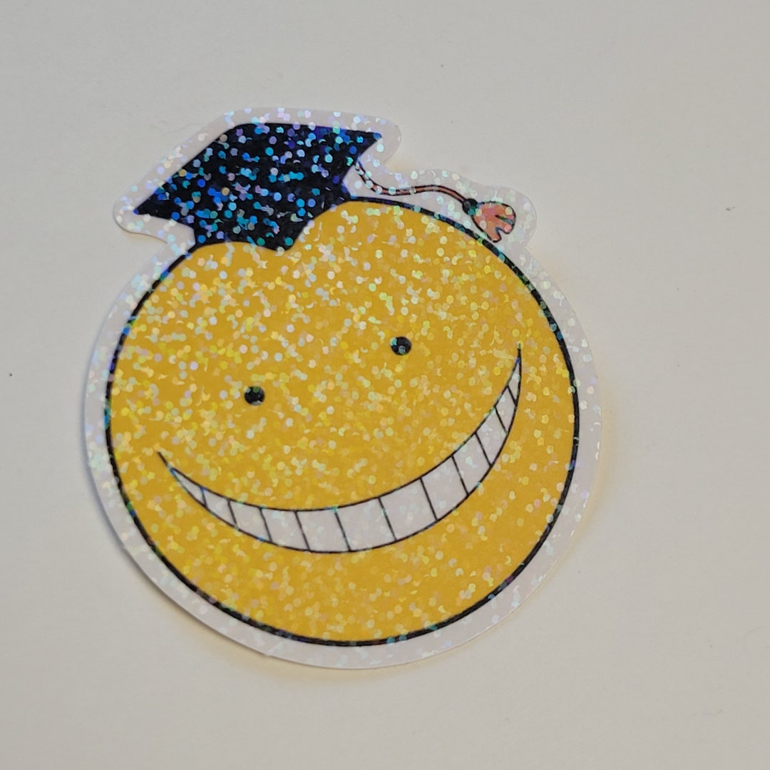 Holographic Yellow Teacher-sensei Inspired Sticker // Die-cut Stickers ...