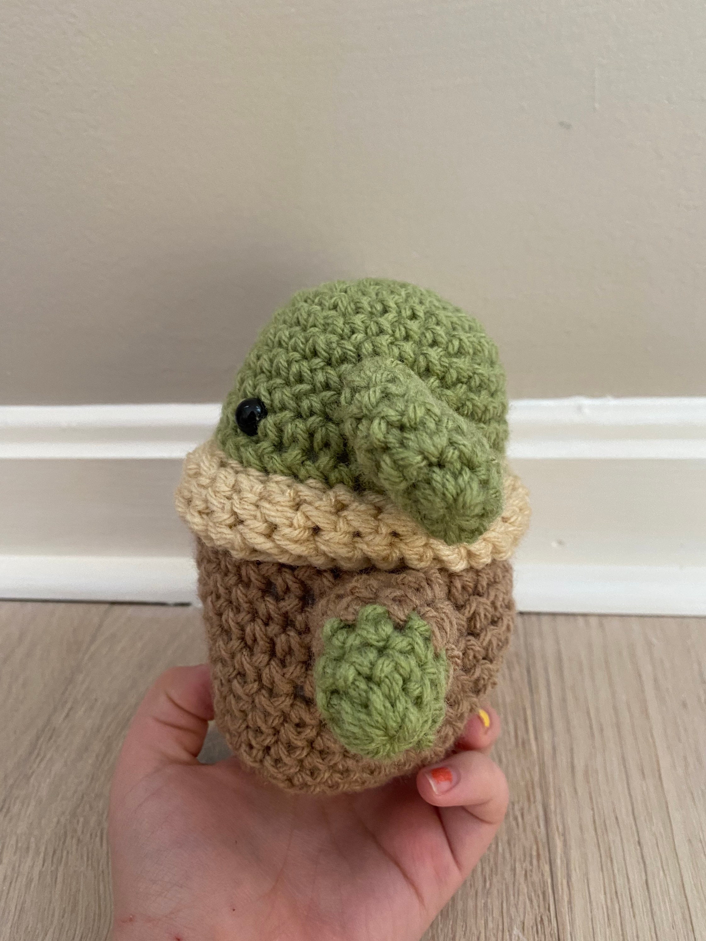 Crocheted Baby Yoda Amigurumi Plush - Etsy