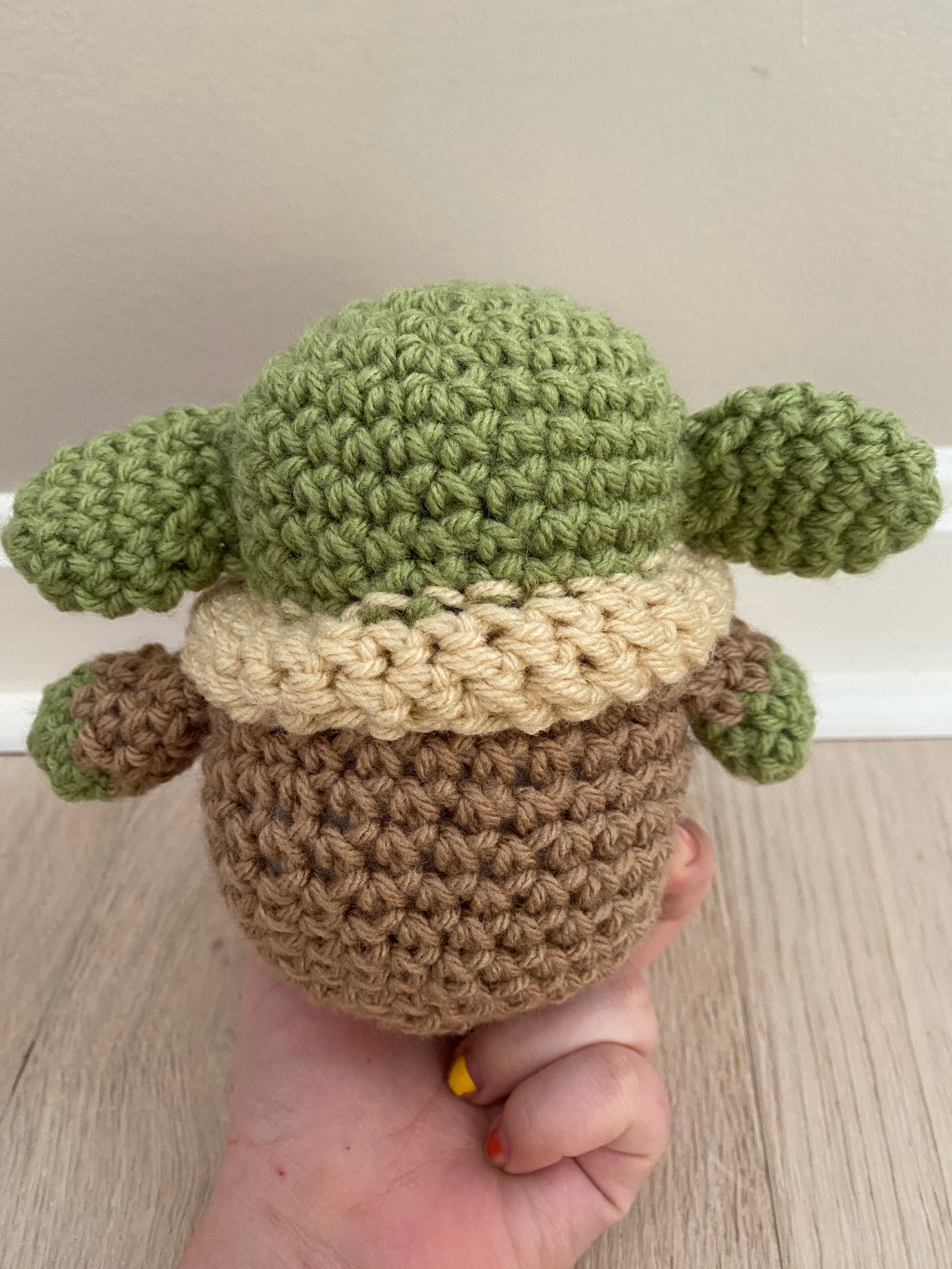 Crocheted Baby Yoda Amigurumi Plush - Etsy