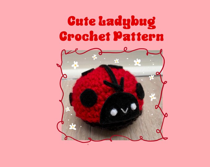 Crochet Ladybug Pattern - Etsy Canada