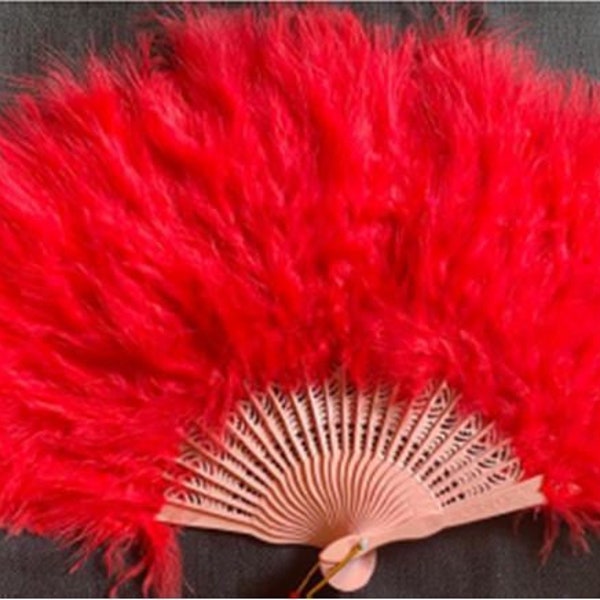 Red Fan - Etsy