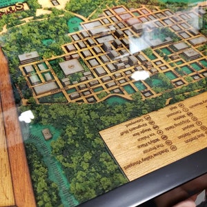 Sunnydale Town Map - Buffy the Vampire Slayer - Wood Relief Carving ...