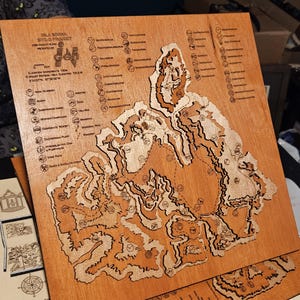 Jurassic Park : the Lost World - Site B - Isla Sorna - Wood Relief ...