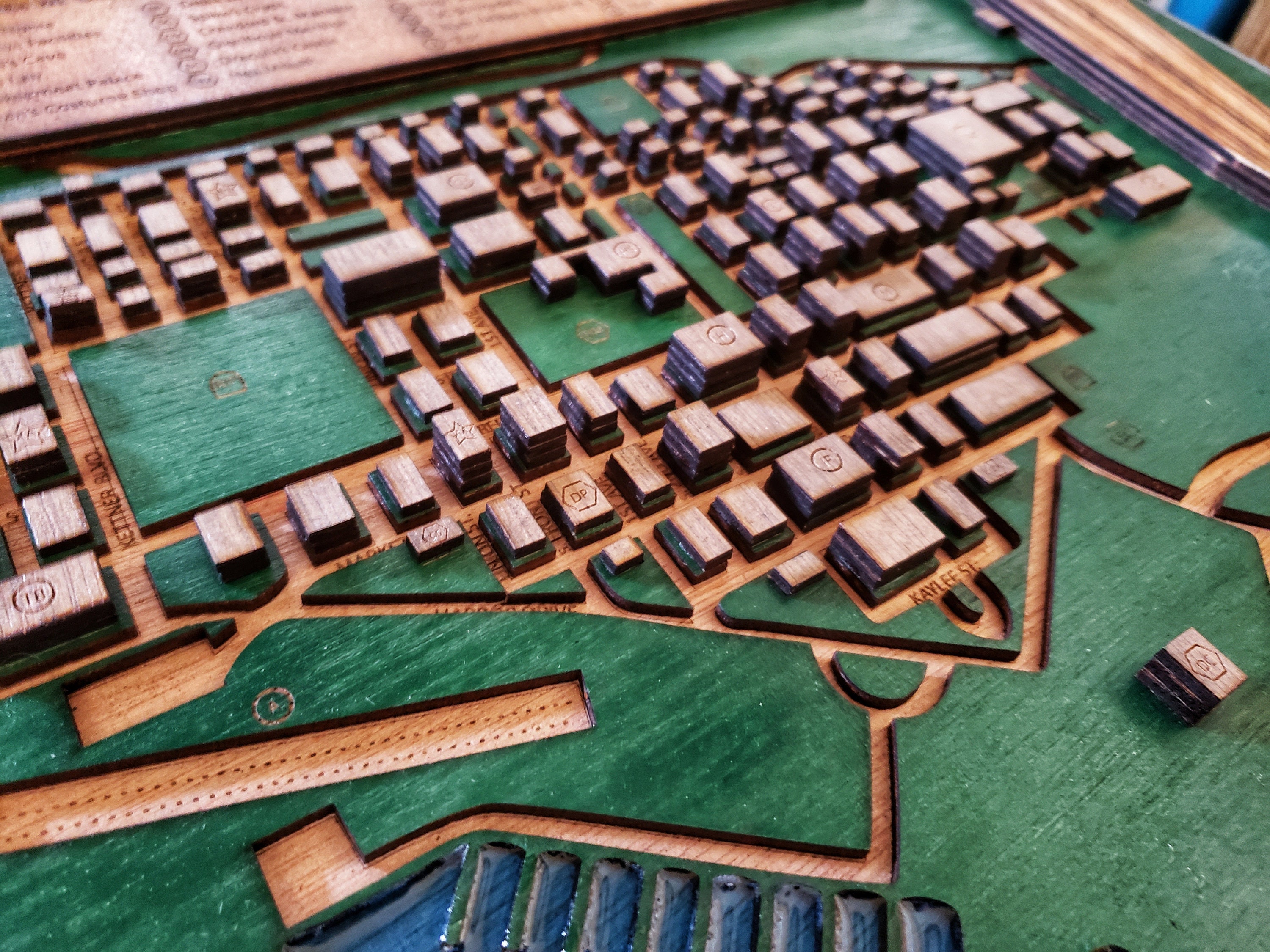 Sunnydale Town Map - Buffy the Vampire Slayer - Wood Relief Carving ...