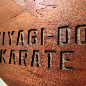 Miyagi-do Karate - Karate Kid - Cobra Kai - Wood Relief Carving - Etsy