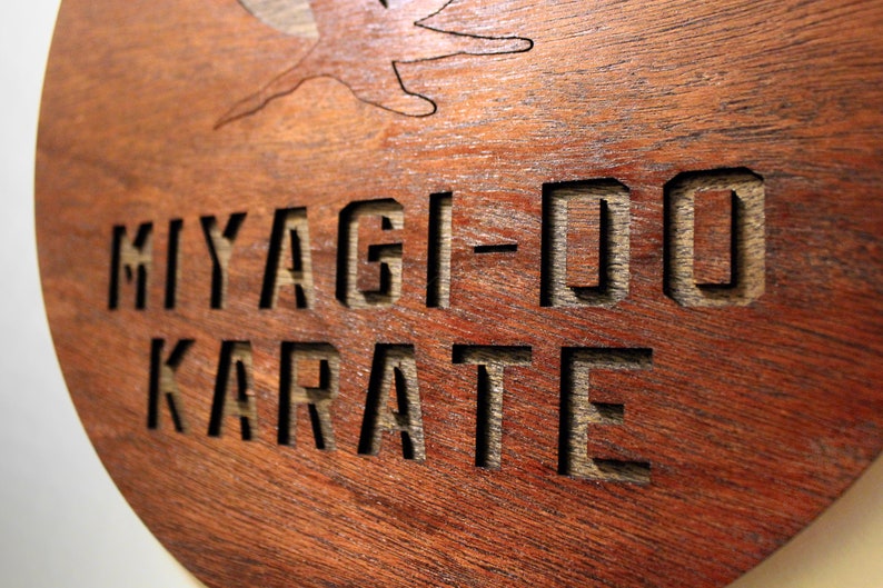 Miyagi-do Karate - Karate Kid - Cobra Kai - Wood Relief Carving - Etsy