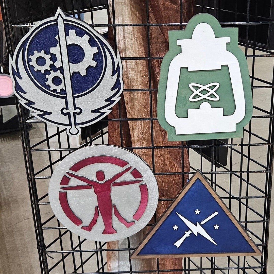 Fallout 4 - Faction Logos - Wood Carved Sign - Etsy