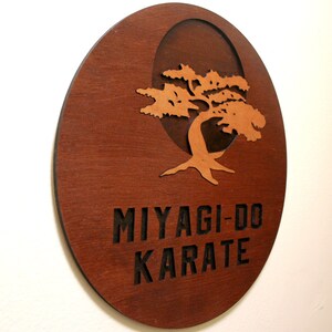 Miyagi-Do Karate Karate Kid / Cobra Kai Wood Carved Sign | Etsy