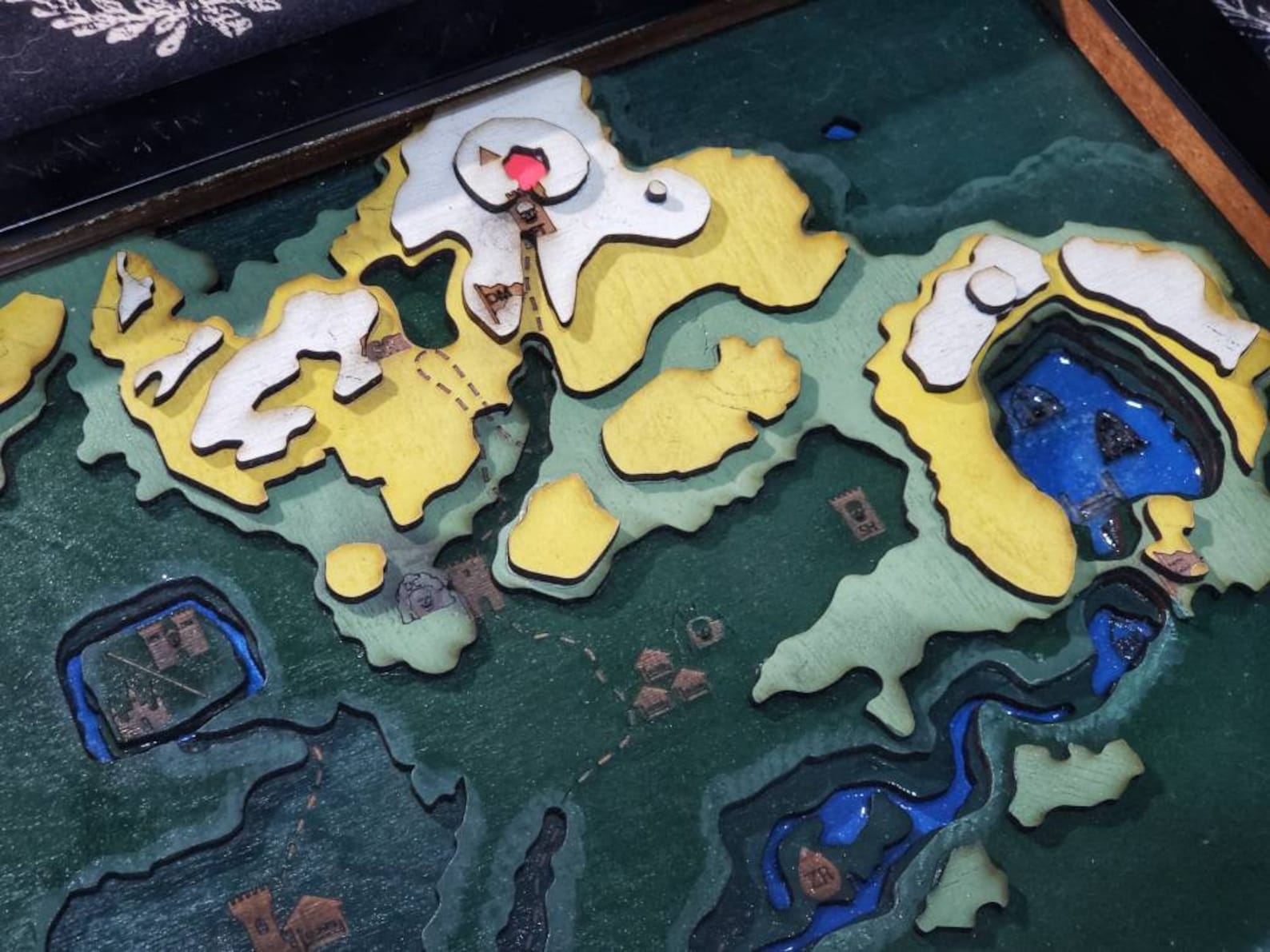 Hyrule Map Legend of Zelda Ocarina of Time Wooden 3D Map - Etsy