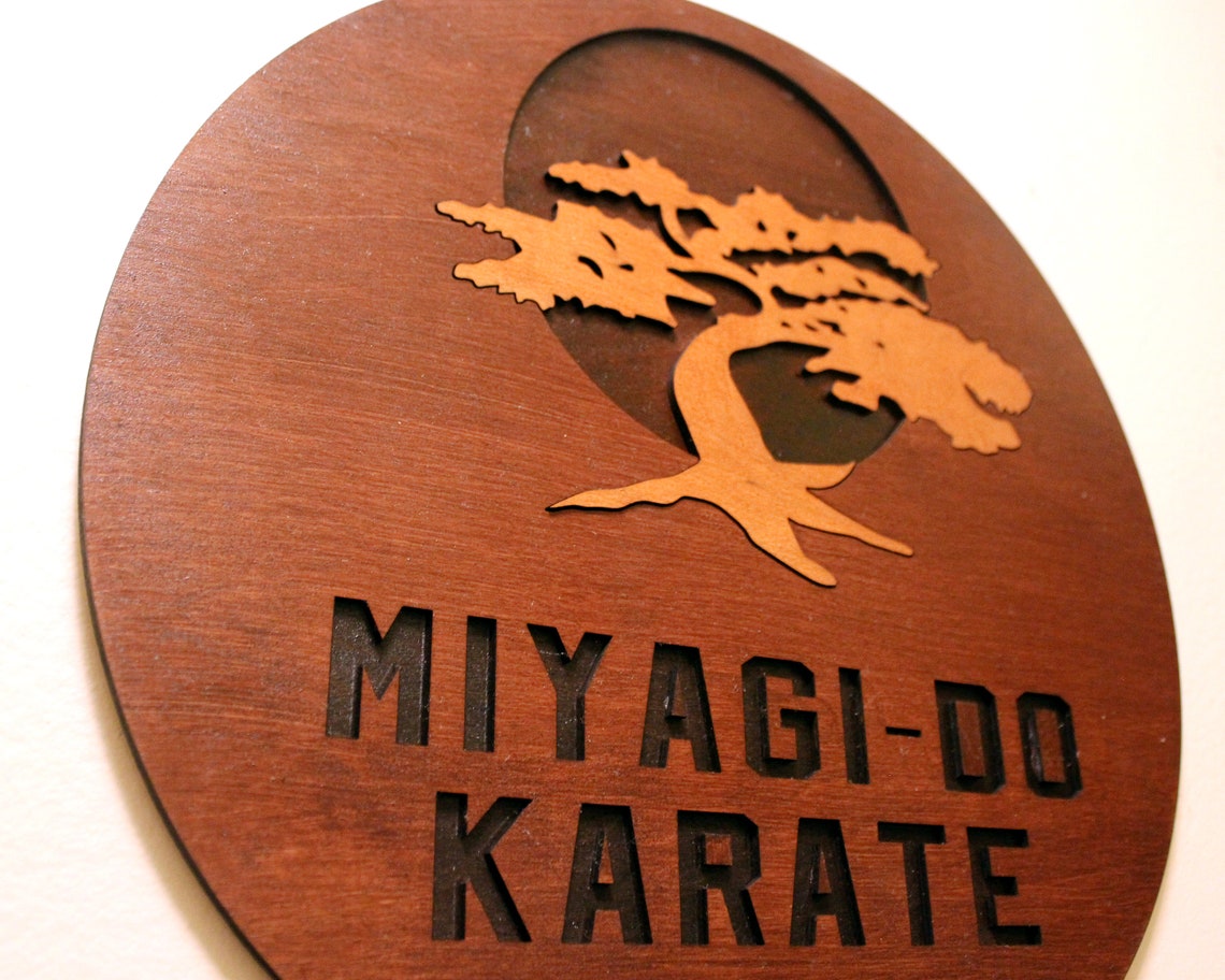 Miyagi-Do Karate Karate Kid / Cobra Kai Wood Carved Sign | Etsy