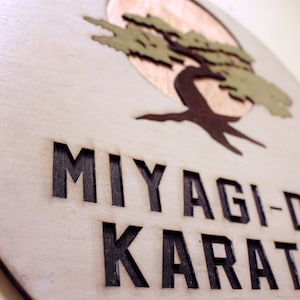 Miyagi-do Karate - Karate Kid - Cobra Kai - Wood Relief Carving - Etsy