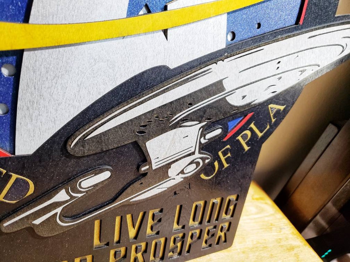 Star Trek Boldly Go Wood Carved Sign - Etsy