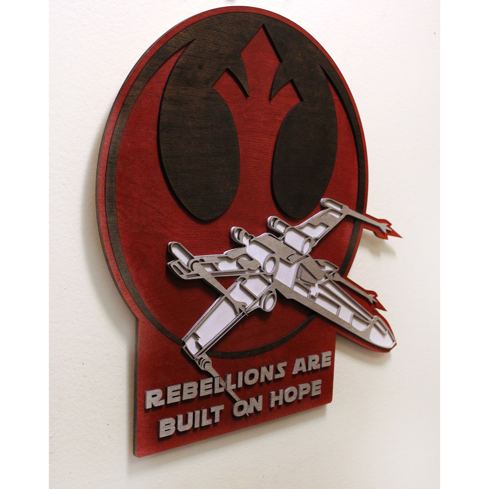 Star Wars Rebellions Are Built on Hope Wood Carved Sign - Etsy