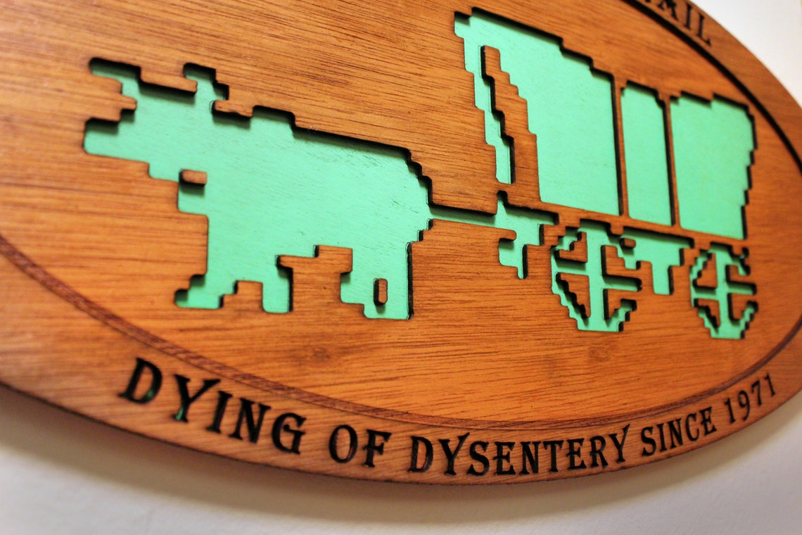 The Oregon Trail Retro Computer Game Glow in the Dark - Etsy