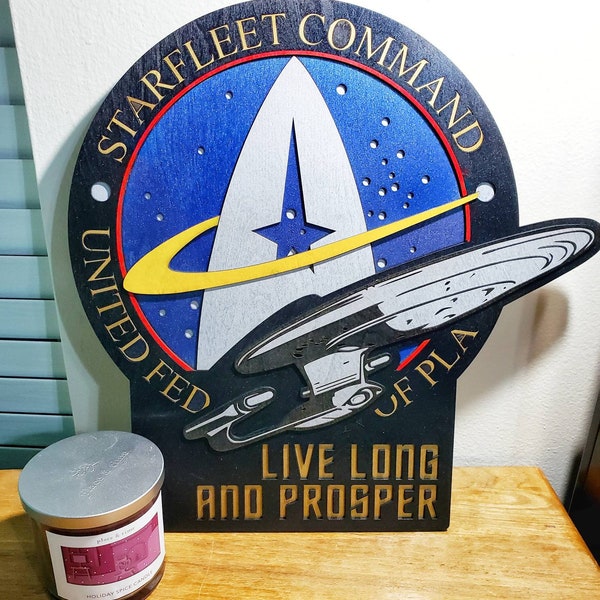 Wood Star Trek Sign - Etsy