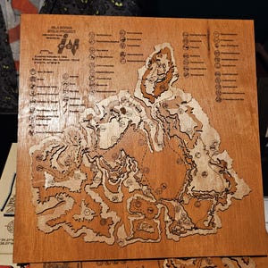 Jurassic Park : the Lost World - Site B - Isla Sorna - Wood Relief ...