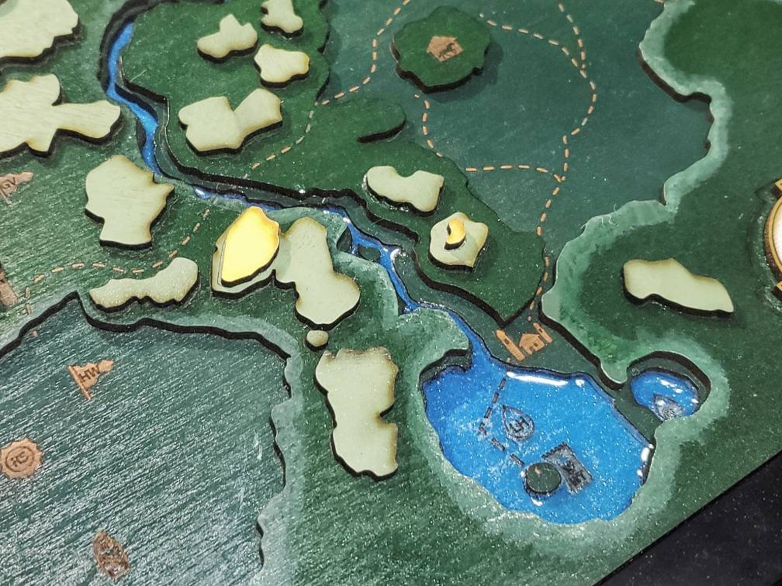 Hyrule Map Legend of Zelda Ocarina of Time Wooden 3D Map - Etsy