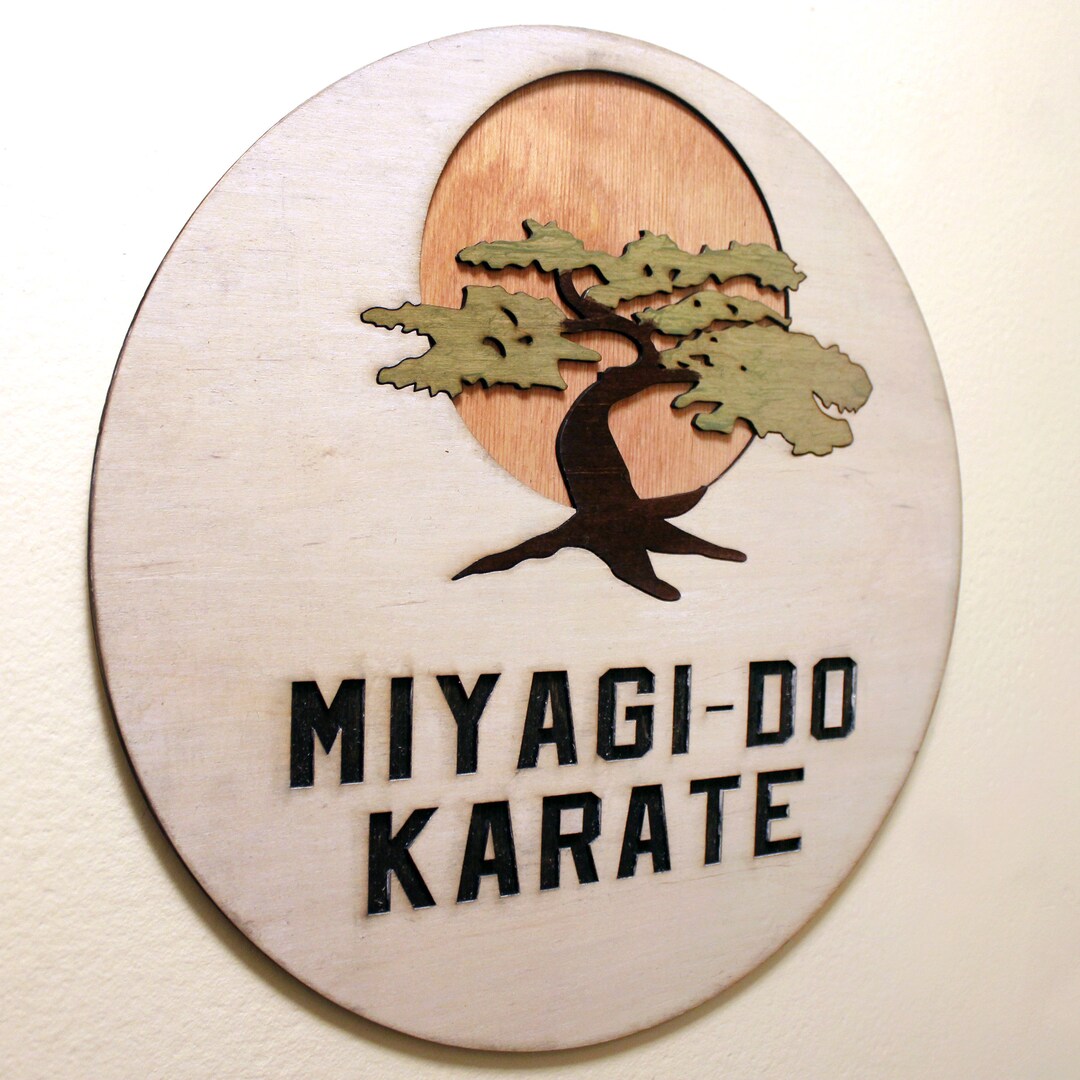 Miyagi-do Karate - Karate Kid - Cobra Kai - Wood Relief Carving - Etsy