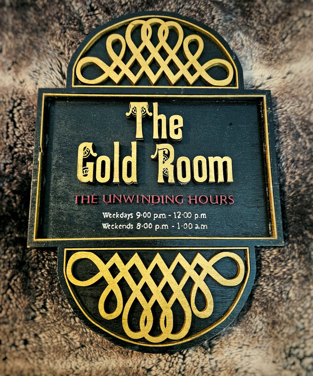 The Gold Room - the Shining - Wood Carving - Wall Decor - Etsy