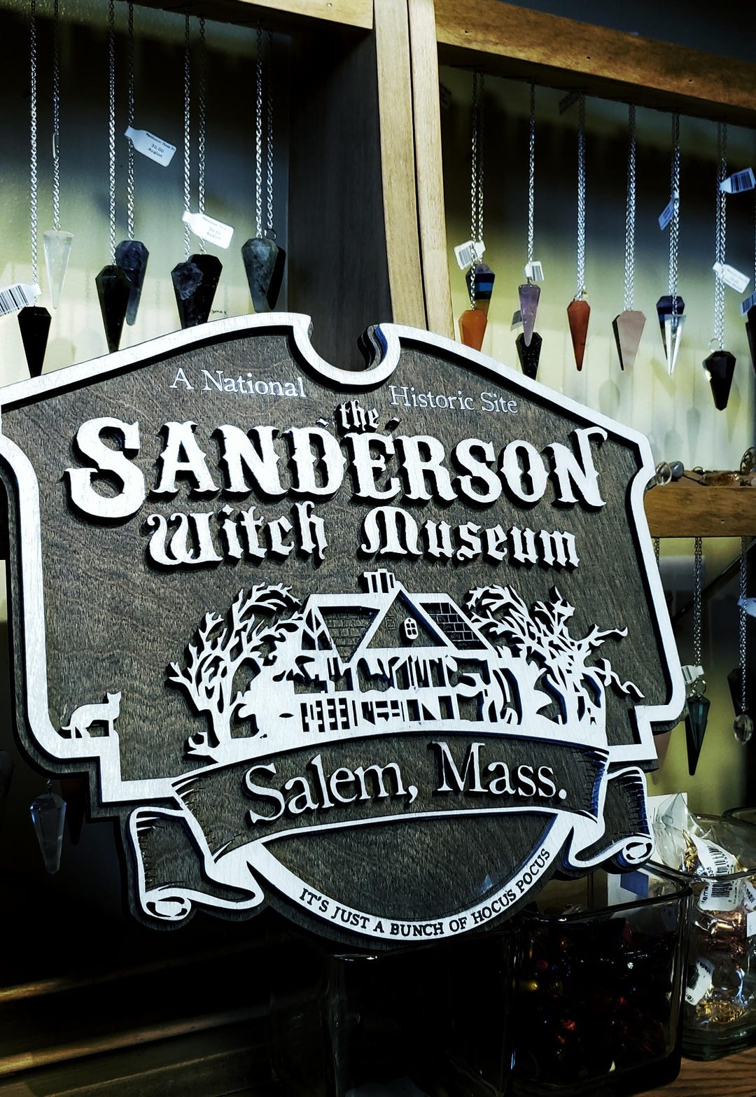 Sanderson Witch Museum Hocus Pocus Wood Carved Sign - Etsy